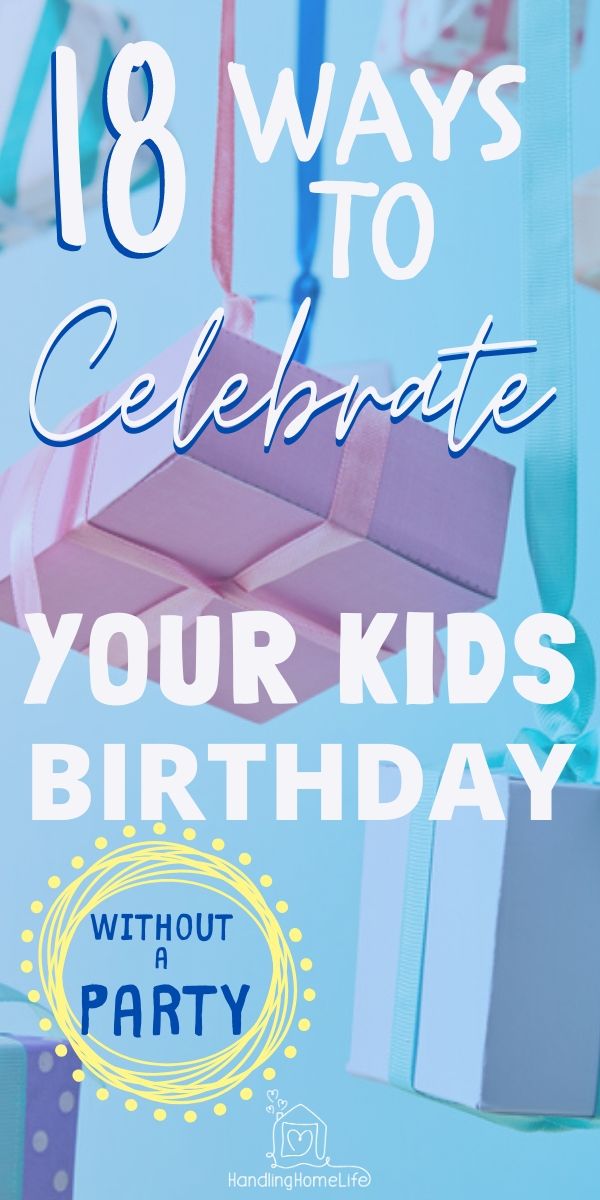 How To Celebrate Without a Party: Make Their Next Birthday Special with ...